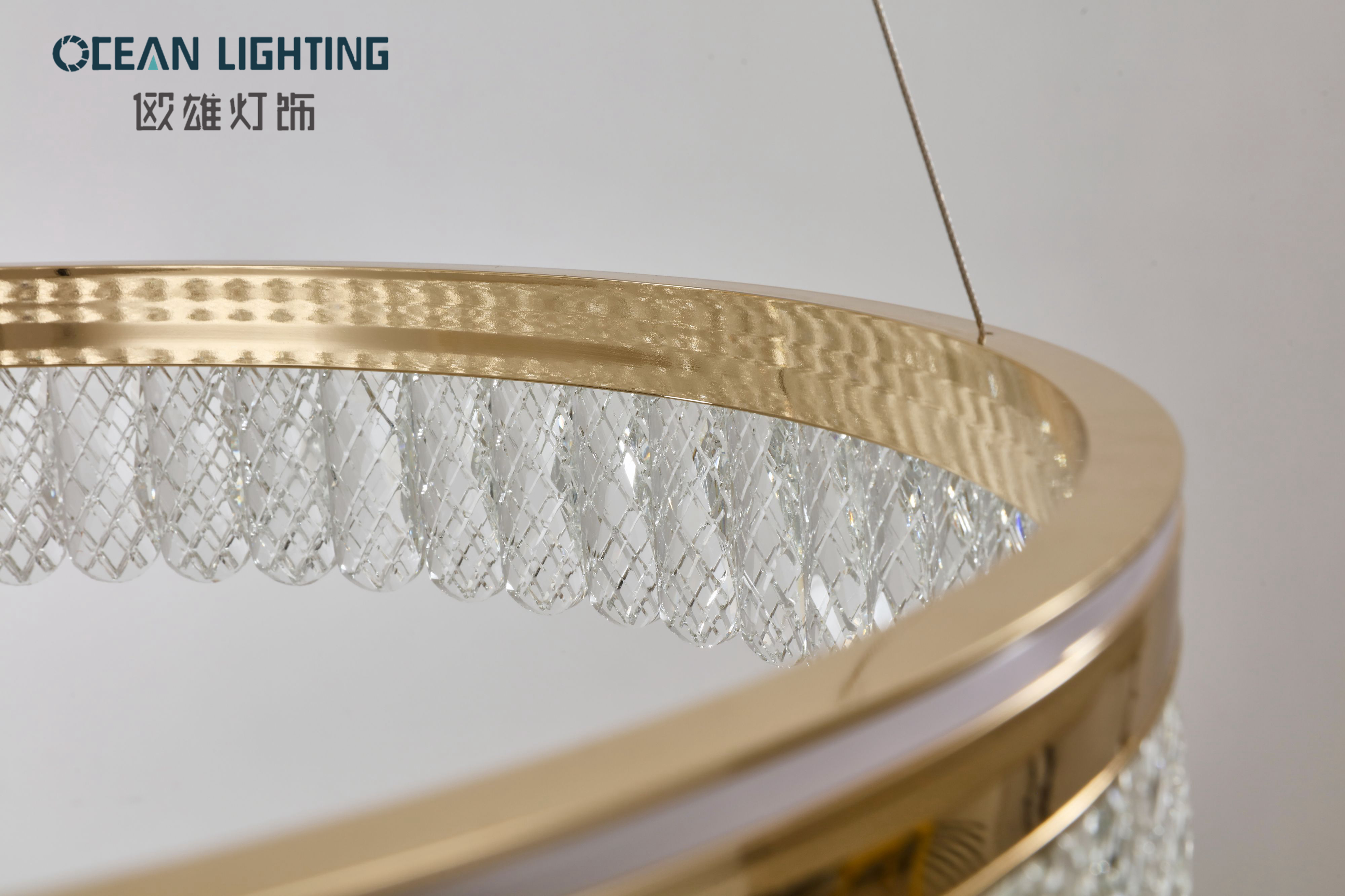 Buy Ocean Lighting Modern Living Room Hanging Light Luxury Crystal ...